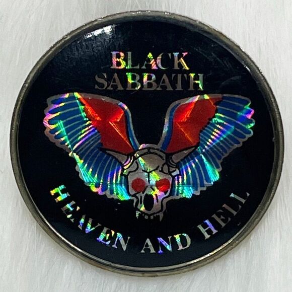 Vintage | Jewelry | 525 Vintage Black Sabbath Heaven And Hell Pin ...